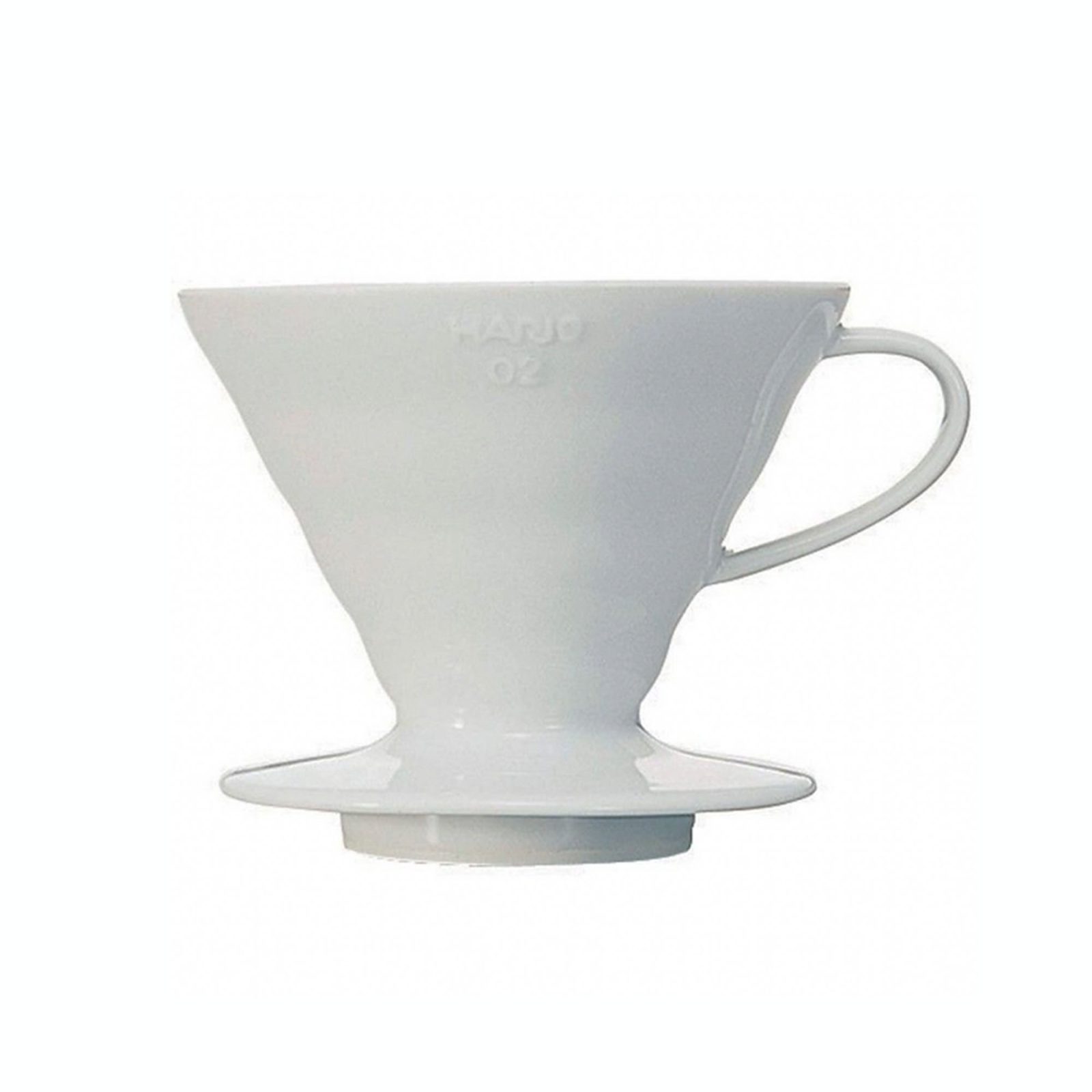 Hario V60 Glass Coffee Dripper Size 01 Ceramic White - Coffee Roastery Dubai